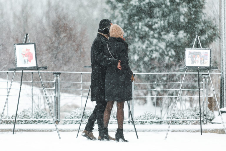 Magical Winter Proposal in Chicago - janetdphotography.com