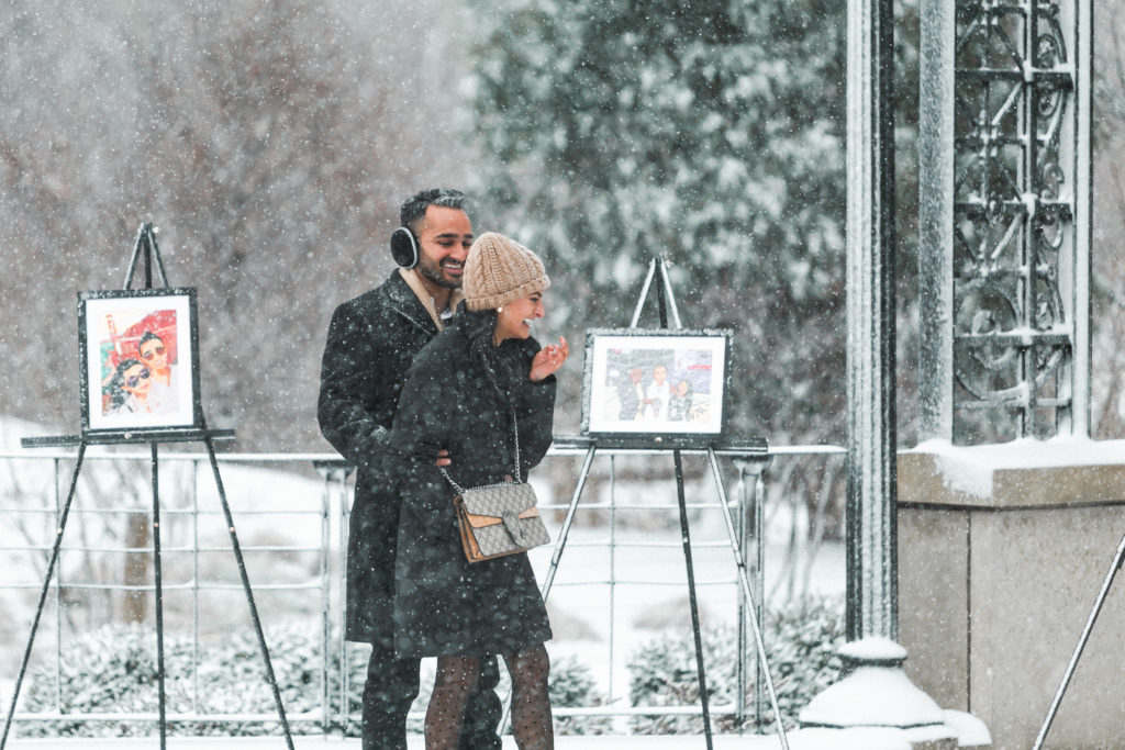 Magical Winter Proposal in Chicago - janetdphotography.com