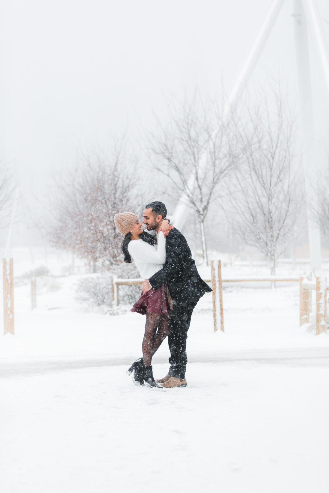 Magical Winter Proposal in Chicago - janetdphotography.com