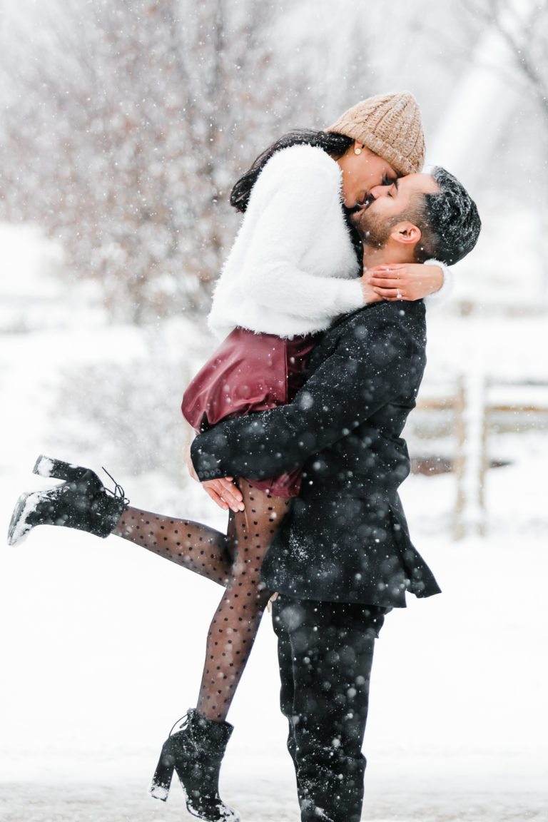 Magical Winter Proposal in Chicago - janetdphotography.com