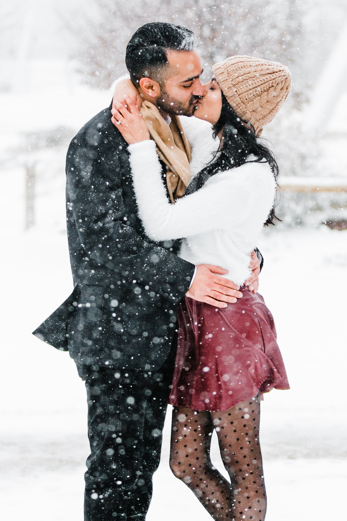 Magical Winter Proposal in Chicago - janetdphotography.com