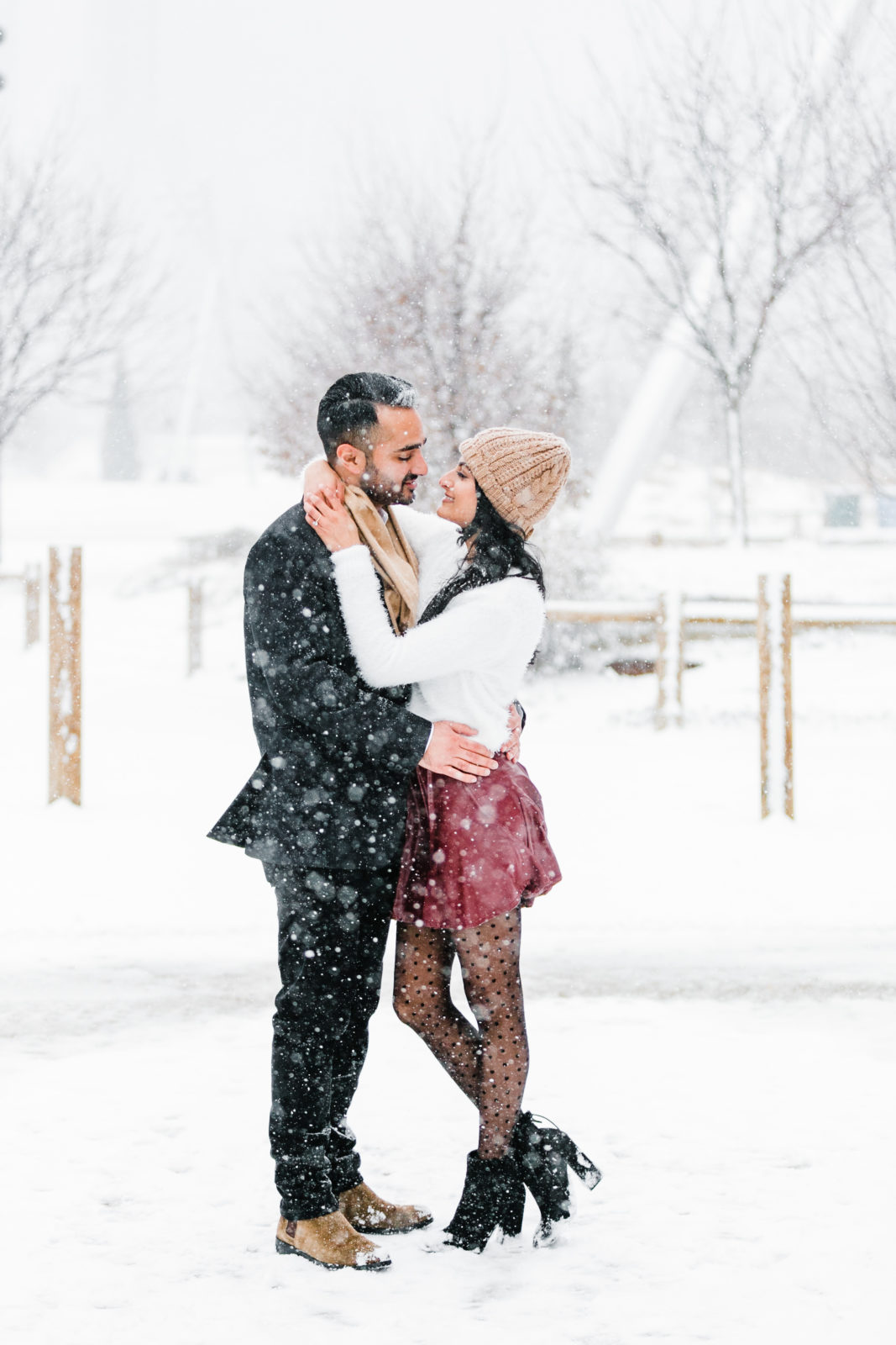 Magical Winter Proposal in Chicago - janetdphotography.com