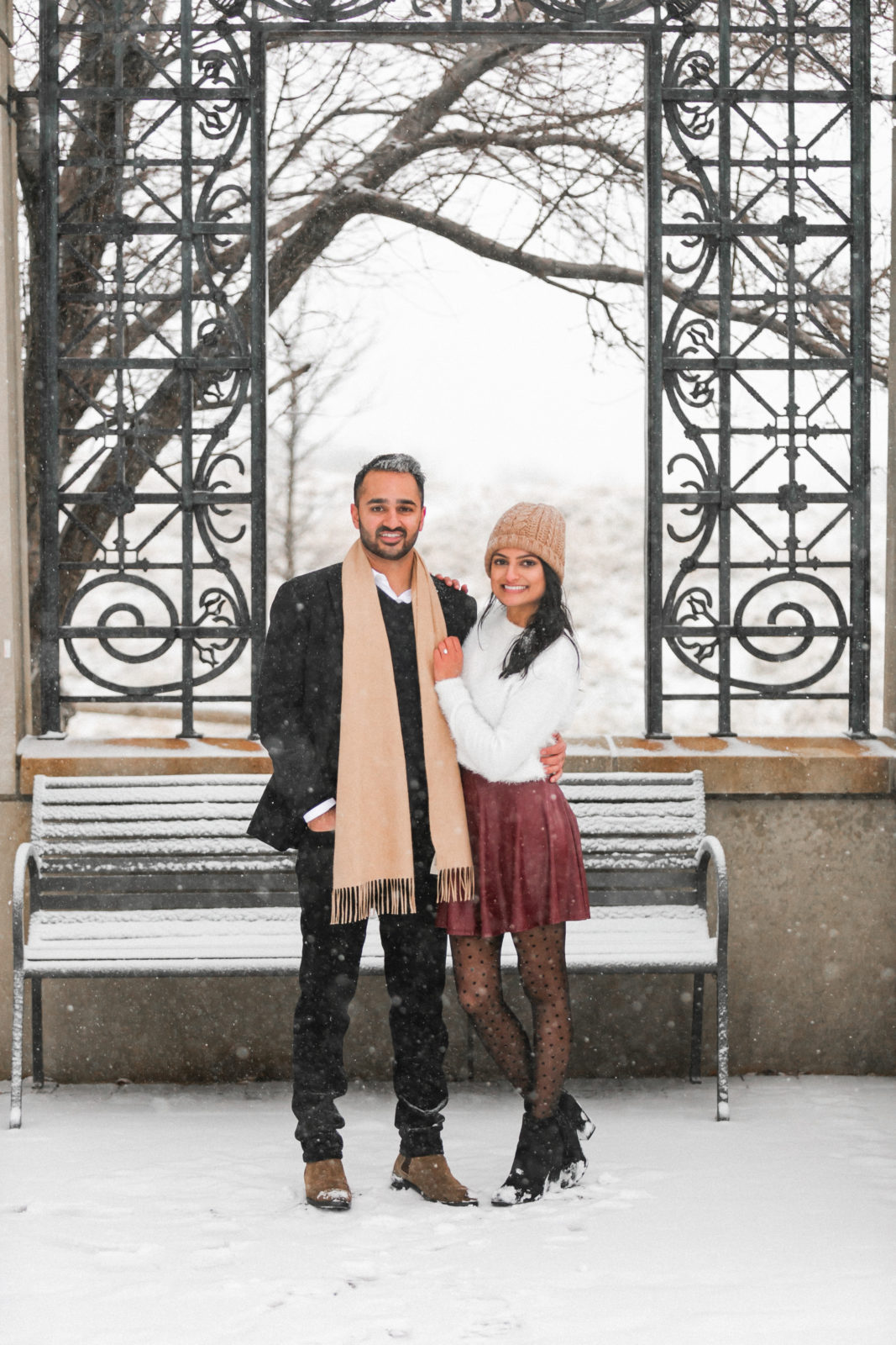 Magical Winter Proposal in Chicago - janetdphotography.com