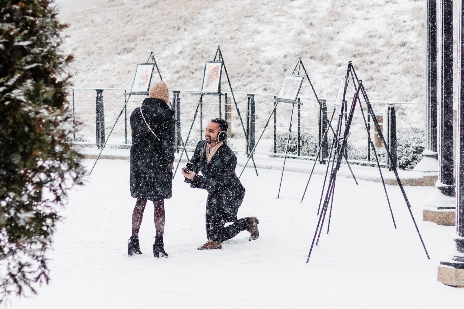 Magical Winter Proposal in Chicago - janetdphotography.com